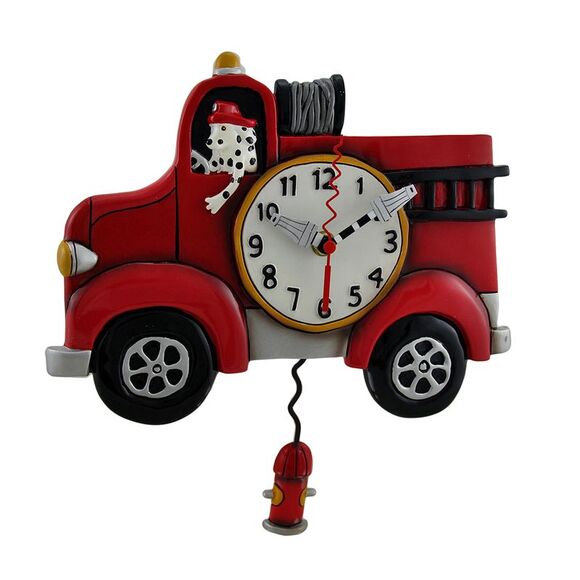 Allen Designs | Wall Decor | Allen Designs Red Fire Engine Pendulum ...
